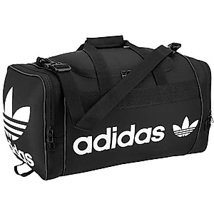 adidas Originals Santiago Duffel Bag, Black/White, One Size
