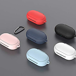 Soft Silicone Skin Case for Samsung Galaxy Buds Plus Case (2020)/ Galaxy Buds Case (2019), Shock-Absorbing Case Cover Accessories with Keychain