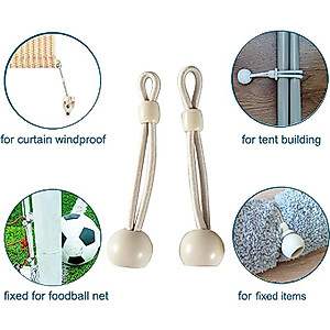 Universal Bungee Kit Parts for Sun Shades Blackout Roller up Blinds (Bungee Kit 2 Set, Sand)