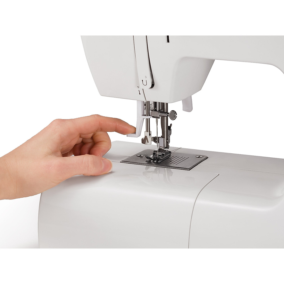 SINGER | Tradition 2277 Sewing Machine including 23 Built-In Stitches, Automatic Needle Threader, Snap-On Presser Feet, Automatic Tension, perfect for sewing all types of fabrics with ease, White