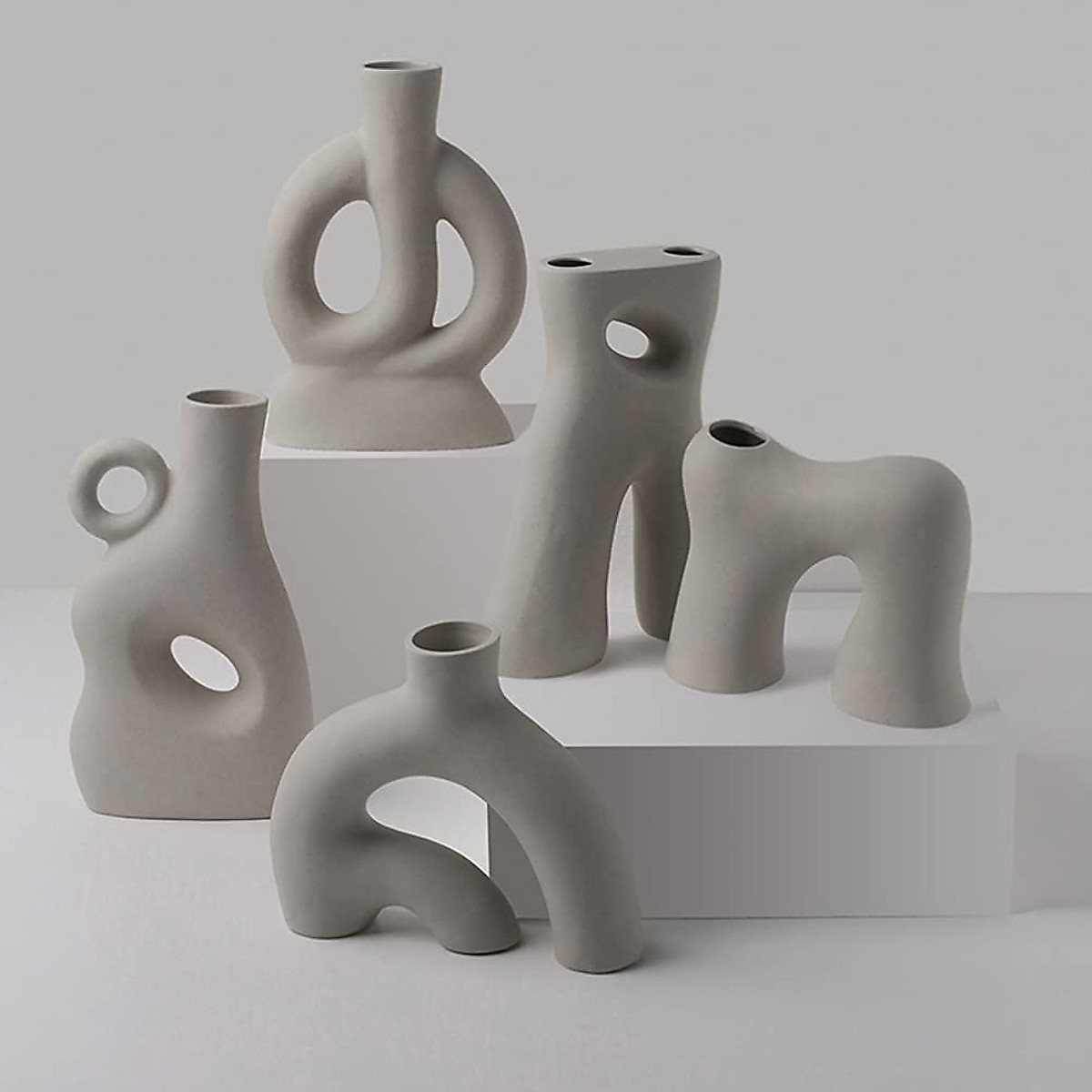 IMIKEYA 1pc Vase Abstract Art Planter Pot for Plants Indoor Flower Pots for Indoor Plants Ceramic Irregular Flowerpot Decorative Succulent Plants Office Ceramics Flower Arrangement Flowers