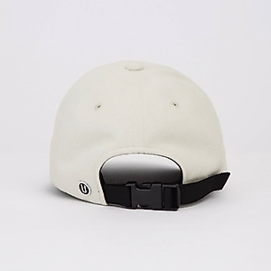 UNDERCONTROL Baseball Fleece Dad Hat Low Profile Embroidered Curved Visor Sports Adjustable Buckleback Trucker Cap Unisex (White)