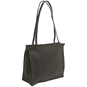 Le Donne Leather Simple Tote (Black)