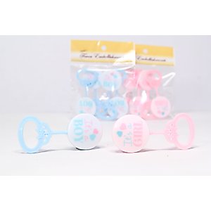 It's a Girl/Boy Baby Rattle (Blue)