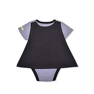 Warner Bros. The Flash, Superman, and Batman Baby Boys Short Sleeve Bodysuit and Pants Set for Newborns and Infants