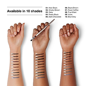 Clinique Quickliner For Eyes | Water Resistant, Smudge Resistant + Safe For Sensitive Eyes, Black/Brown, 1 Count