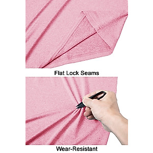 MAGCOMSEN Long Sleeve Shirts for Men Quarter Zip Pullover Mens Lightweight Golf Pullover Shirts Dry Fit Shirt Sweatshirt Pink,L