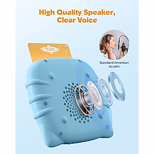 Airbition Talking Flash Cards for Toddler 1 2 3 4 Year Olds, Language Learning and Montessori Toys with 224 Words, Pocket Speech Therapy and Autism Toys, Children's Sensory Educational Device