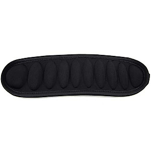 D'Addario Accessories Gel Guitar Strap Pad - Pad for Guitar Strap - Relieves Discomfort - Fits Over Guitar Straps - Black