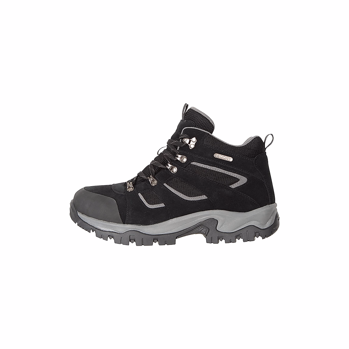 Mountain Warehouse Voyage Mens Waterproof Walking Mid-Boots Jet Black 14 M US Men