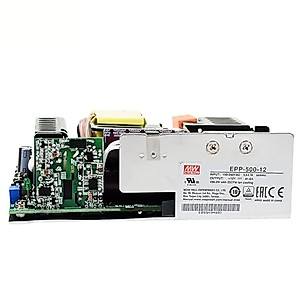 TorqCali EPP-500-12 500W 12V 41.6A Open Frame PSU, 80-264VAC, PF>0.98, 5x3, Reliable Industrial Grade for DIY Electronics, Robotics, 3D Printers, Makers