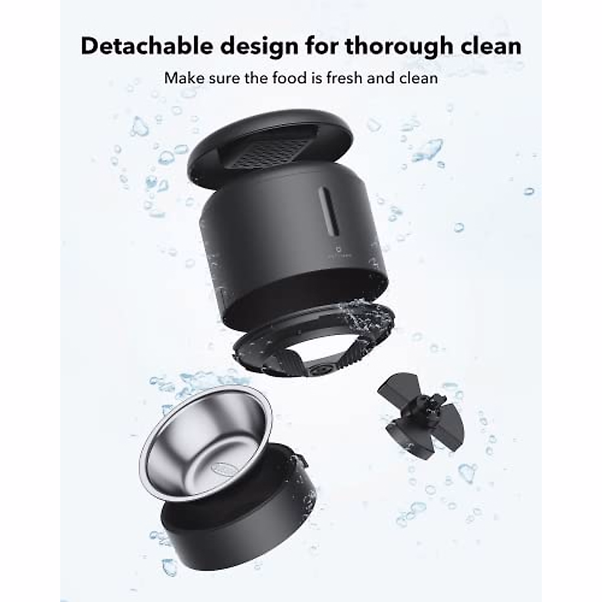 PETLIBRO Automatic Cat Feeder, Pet Dry Food Dispenser Triple Preservation with Stainless Steel Bowl & Twist Lock Lid, Up to 50 Portions 6 Meals Per Day, Granary for Small/Medium Pets