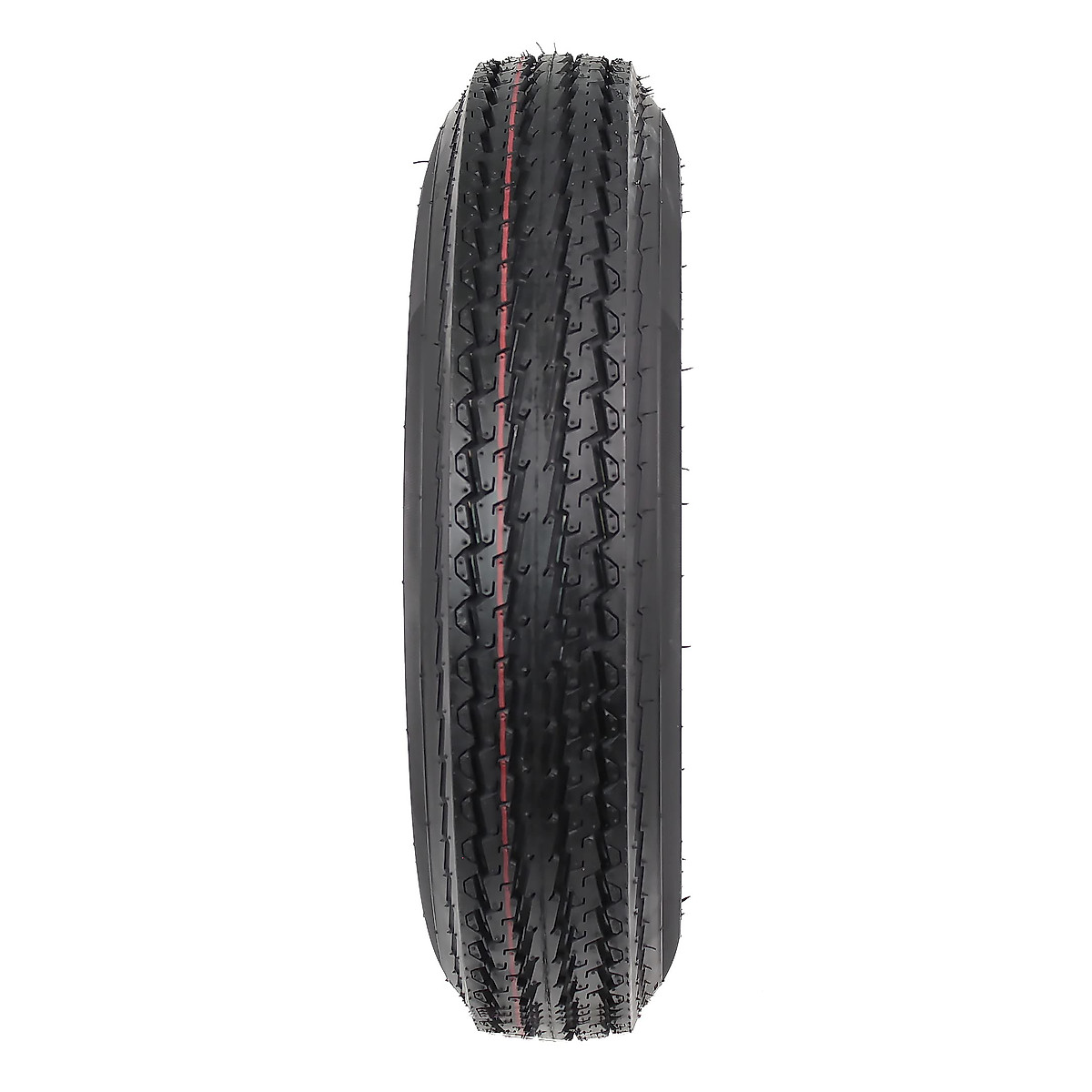 eCustomrim 2-Pack Trailer Tires On White Wheel Rims 530-12 5.30-12 5.30 x 12 Load Range C 4 Lug - 2 Year Warranty w/Free Roadside