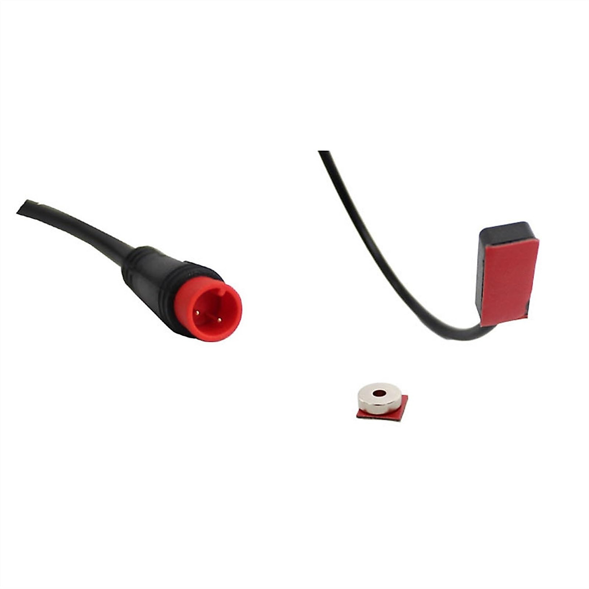 Bike Fender E-Bike Hydraulic Brake Sensor Waterproof 2 Pins Connector Electric Bicycle Hydraulic Brake Sensors Magnet Kit Cycling Accessory Mud Guards