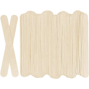 100Pcs Jumbo Wooden Craft Sticks Wooden Popsicle Craft Sticks Stick 6” Long x 3/4”Wide Treat Sticks Ice Pop Sticks for DIY Crafts，Home Art Projects, Classroom Art Supplies