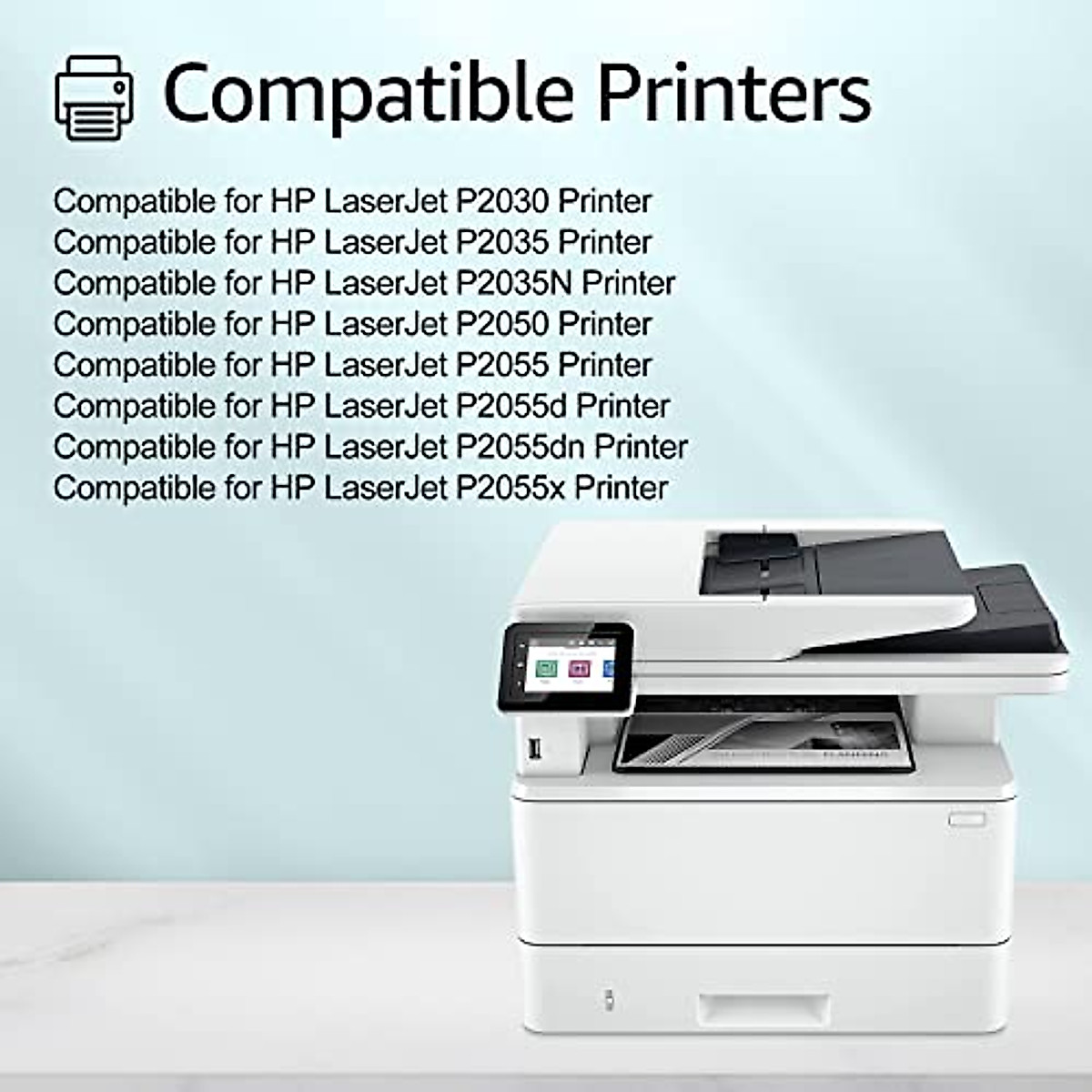 greencycle Compatible Toner Cartridge Replacement for HP 05A CE505A Work with Laserjet P2035 P2035N P2055DN Printer (Black, 1-Pack)