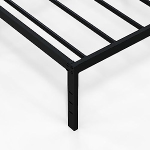 DiaOutro 16 Inch Queen Bed Frame Heavy Duty Metal Platform No Box Spring Needed, Maximum Storage, Easy to Assembly, Noise Free, Black