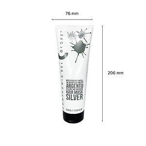 Compagnia Del Colore Coloring and Nourishing Hair Mask 8.45 Oz Free Starry Lipgloss 10 Ml (Silver)