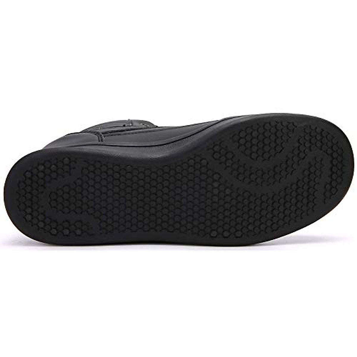 UBFEN Womens High Top Ankle Support Sneakers Black Hidden Wedge Heel Retro 80s Tennis Shoes for Girls Cosplay Removable Insole Footwear Size 9