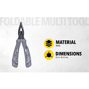 STANLEY Multitool, 12-in-1, Stainless Steel, Black Pouch (84-519K)