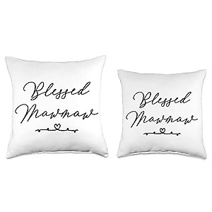 Mawmaw Gifts Blessed Mawmaw Throw Pillow, 16x16, Multicolor