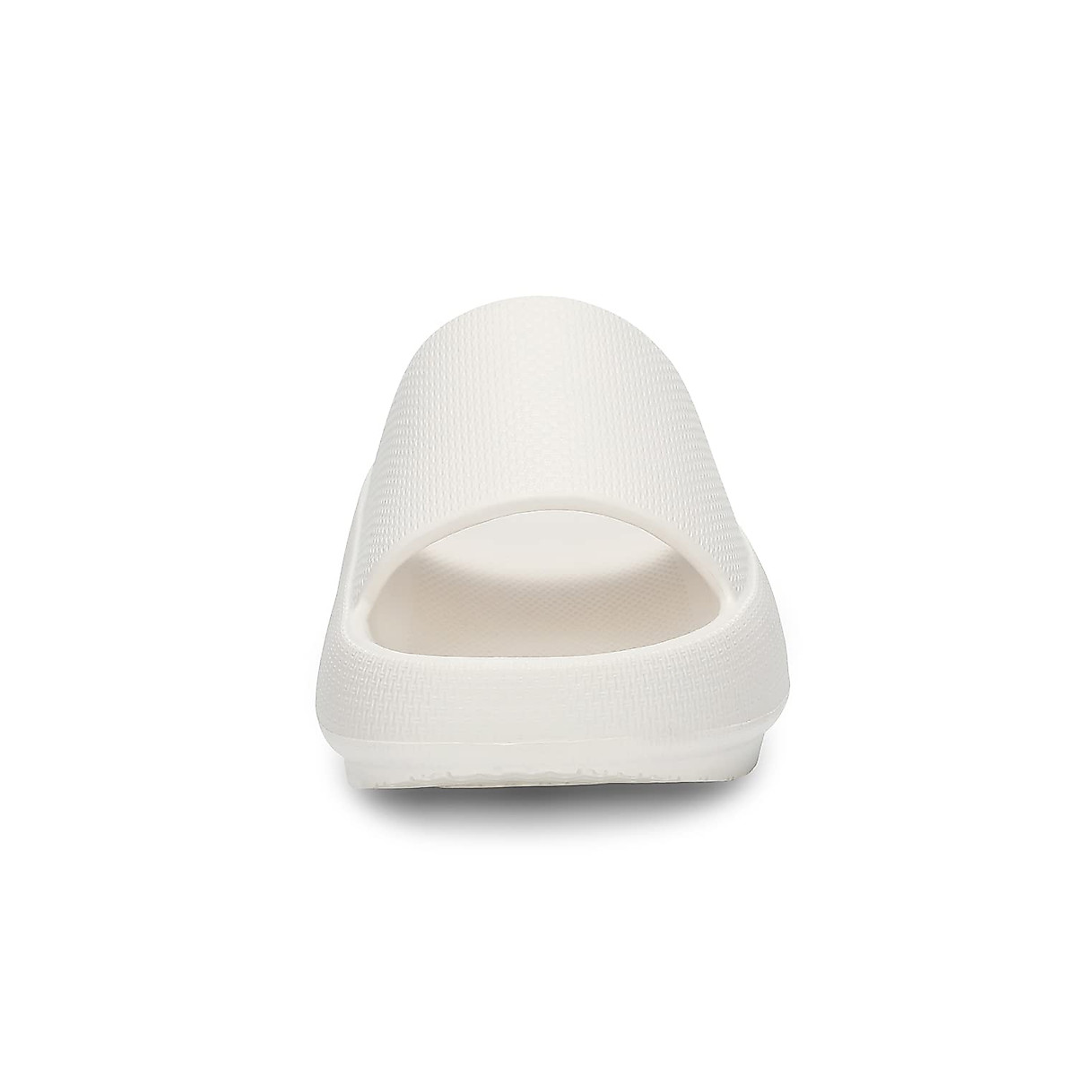 Dirk Slides for Women and Men Sandals Pillow Slippers Shower shoes Cushioned Cloud Slides,White,8 Women/6 Men