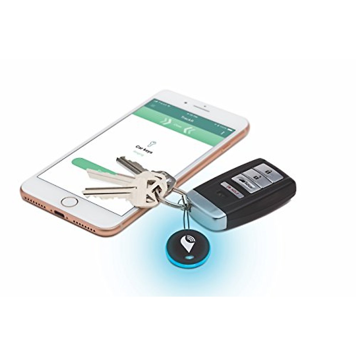 TrackR pixel - Bluetooth Tracking Device. Item Tracker. Phone Finder. iOS/Android Compatible - Black (5 Pack)