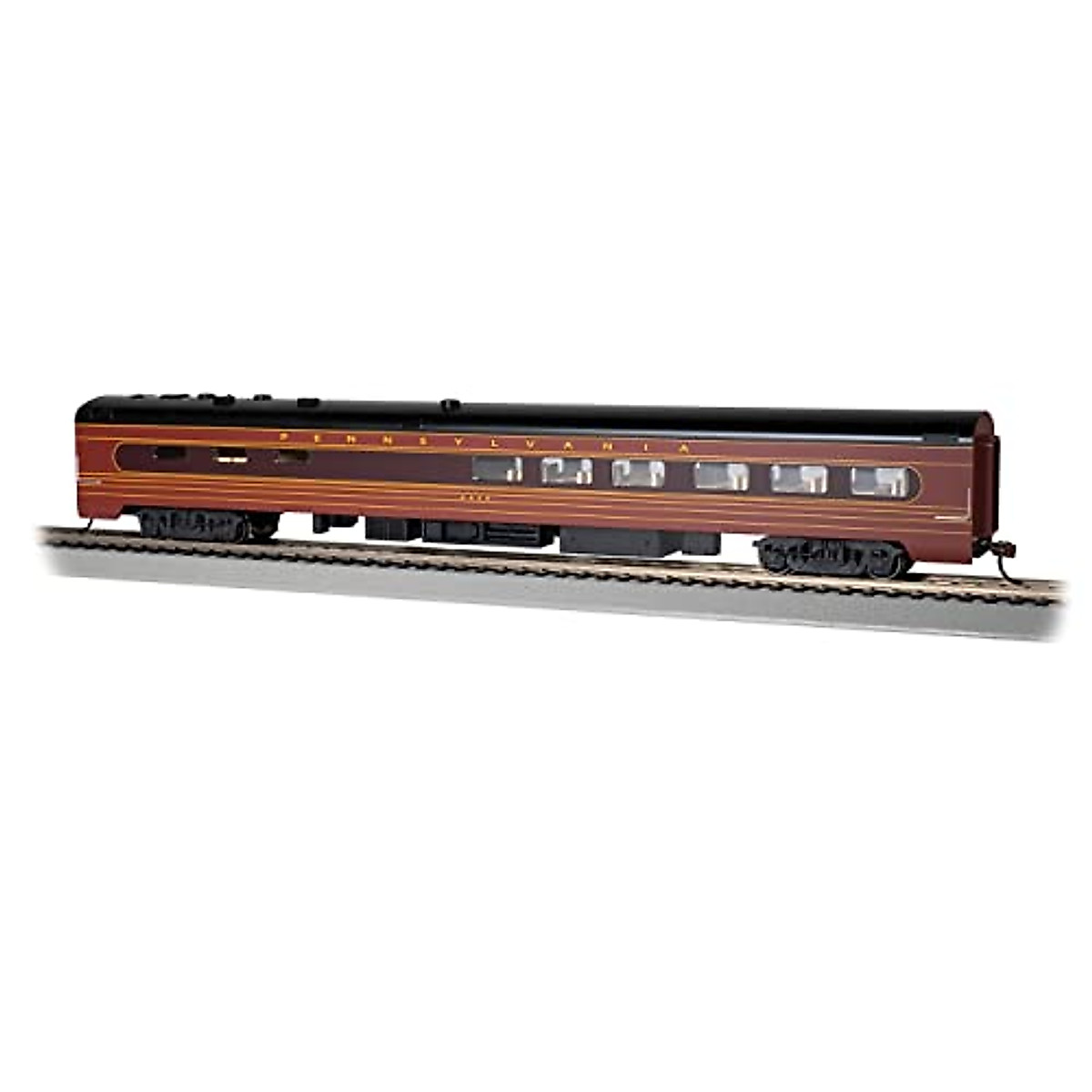Bachmann Trains - 85' Smooth-Side Dining CAR with Lighted Interior - PRR #4420 - Fleet of Modernism - HO Scale