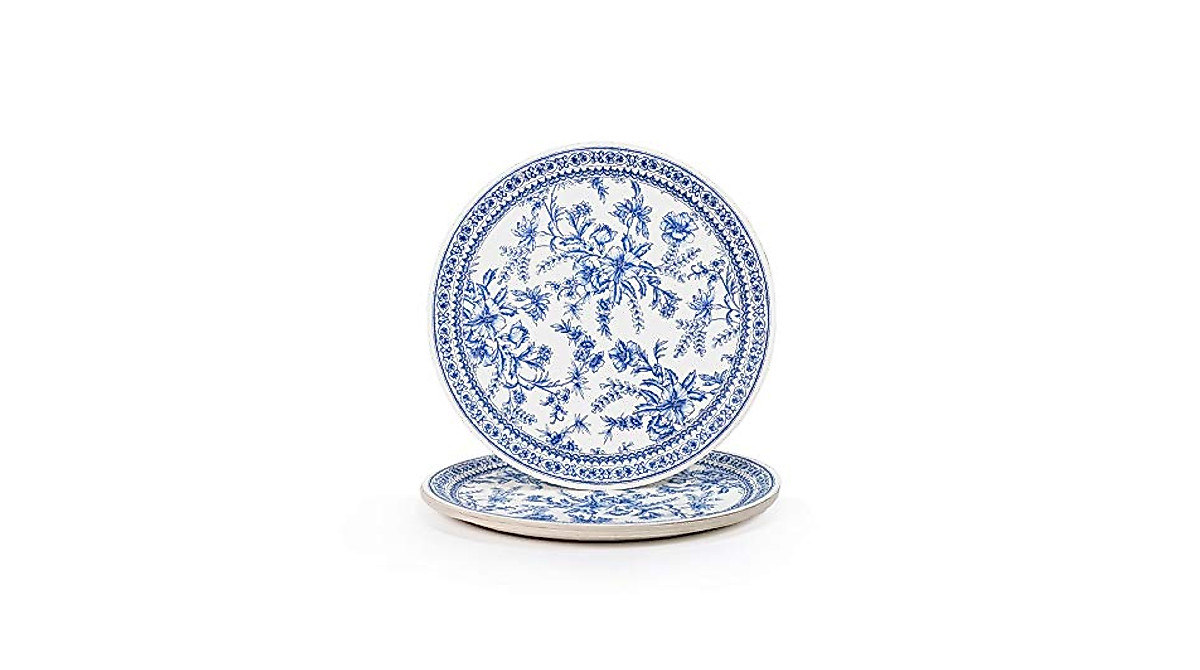 Coterie Blue Floral Paper Plates - Perfect for Any Occasion