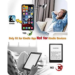TikTok Remote Control Kindle App Page Turner, Bluetooth Camera Video Recording Remote, TIK Tok Scrolling Ring for iPhone, iPad, iOS, Android - Black