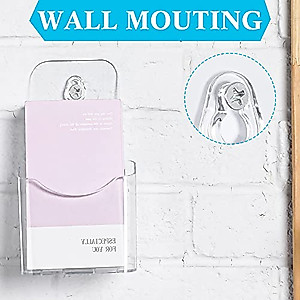 10 Pieces Acrylic Brochure Holder Stand Pamphlet Holder 4 Inch Clear Literature Holder Plastic Flyer Display Stand for Vendors, Brochure,Trifold, Magazine, Pamphlet, Booklets, Menu