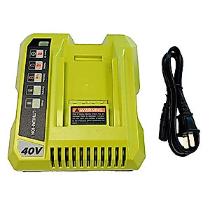 OP401 Replacement for ryobi 40v Charger Lithium-Ion OP401 Charger Compatible with Ryobi 40Volt Lithium-Ion Battery Charger for Ryobi OP4026 OP40201 OP4040 OP40401 OP4050 OP4050A OP40501 OP40601