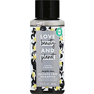 Love Beauty And Planet Clarifying Shampoo Delightful Detox Charcoal & Bergamot Vegan, Paraben & Sulfate & Silicone & Cruelty Free, Coconut, 13.5 Fl Oz