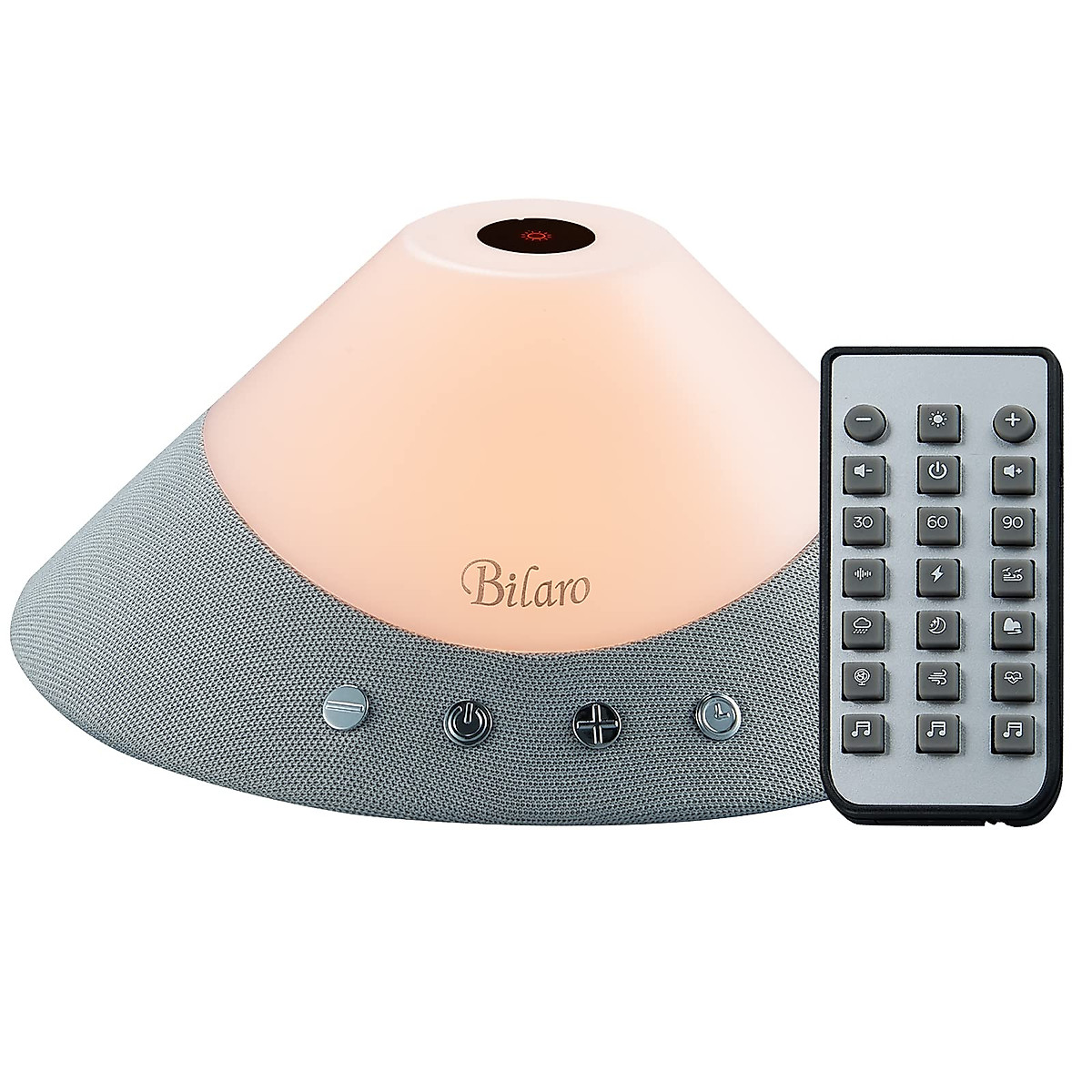 White Noise Machine/Sound Machine/Sleep Machine for Baby and Adults with Remote Control & Adjustable Night Light & Auto-Off Timer & 12 Nature Sounds