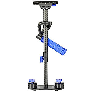 SunSmart 40cm Mini Carbon Fiber Handheld Camera Stabilizer Video Rig For DSLR DV Camera