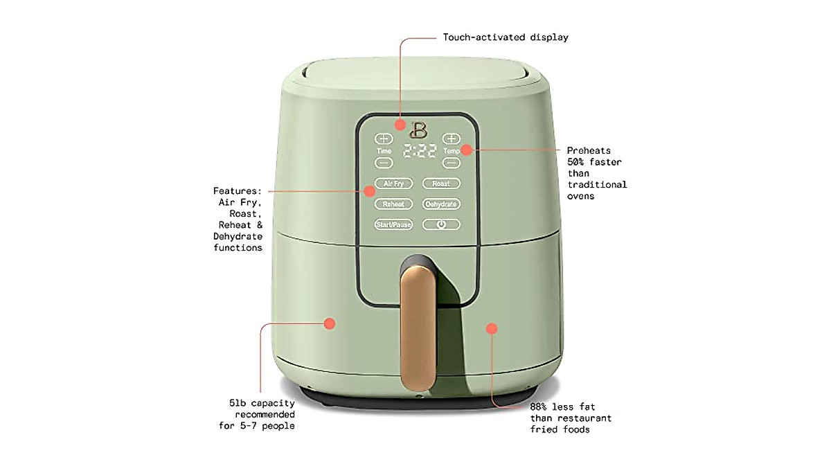 6 Quart Touchscreen Air Fryer by Drew Barrymore