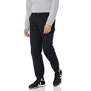 Amazon Essentials Men's Straight-Fit Jogger Pant, Black, X-Large