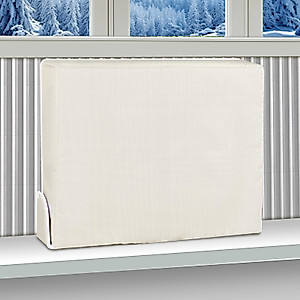 21''Wx 15''Hx 3.5'' Indoor Air Conditioner Cover for Inside Window, 3 Layers AC Cover for Inside, Indoor Window AC Unit Insulation Cover for Winter