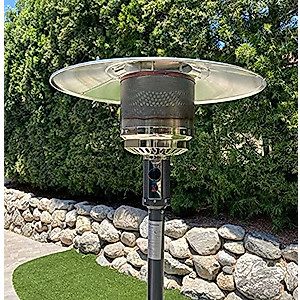 Patio Heat Reflector Shield Replacement Parts Reflector Shield Top ​Acssories for Outdoor Heaters Dome 31.5In Round (3-Hole Mount) Removable Universal Fit Patio Heaters Shield (Reflector Shield)