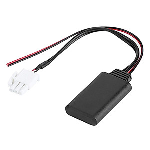 Qiilu 3-Pin AUX Bluetooth Adapter for Honda GL1800 Goldwing Car Bluetooth Wireless Audio Cable Adapter Stereo Music