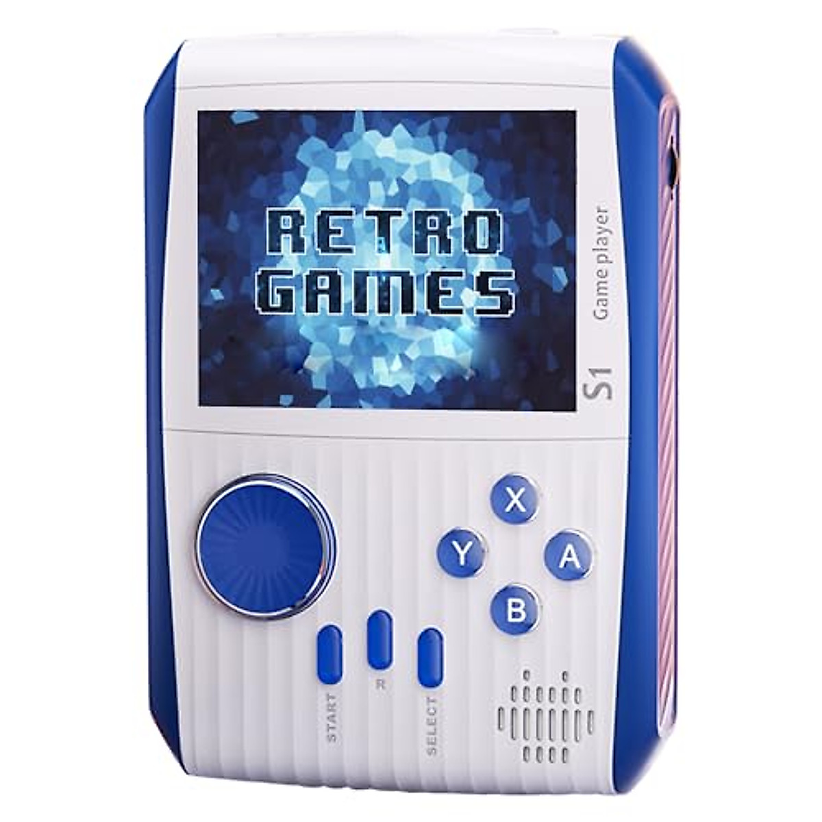 Retro Game Console Handheld, Mini Handheld Game Console for Kids with 666 Classic Retro Games, 1020mAh Rechargeable Battery, 3 Inch Screen Gameboy, Birthday Game Toy for Boy Girl (White)
