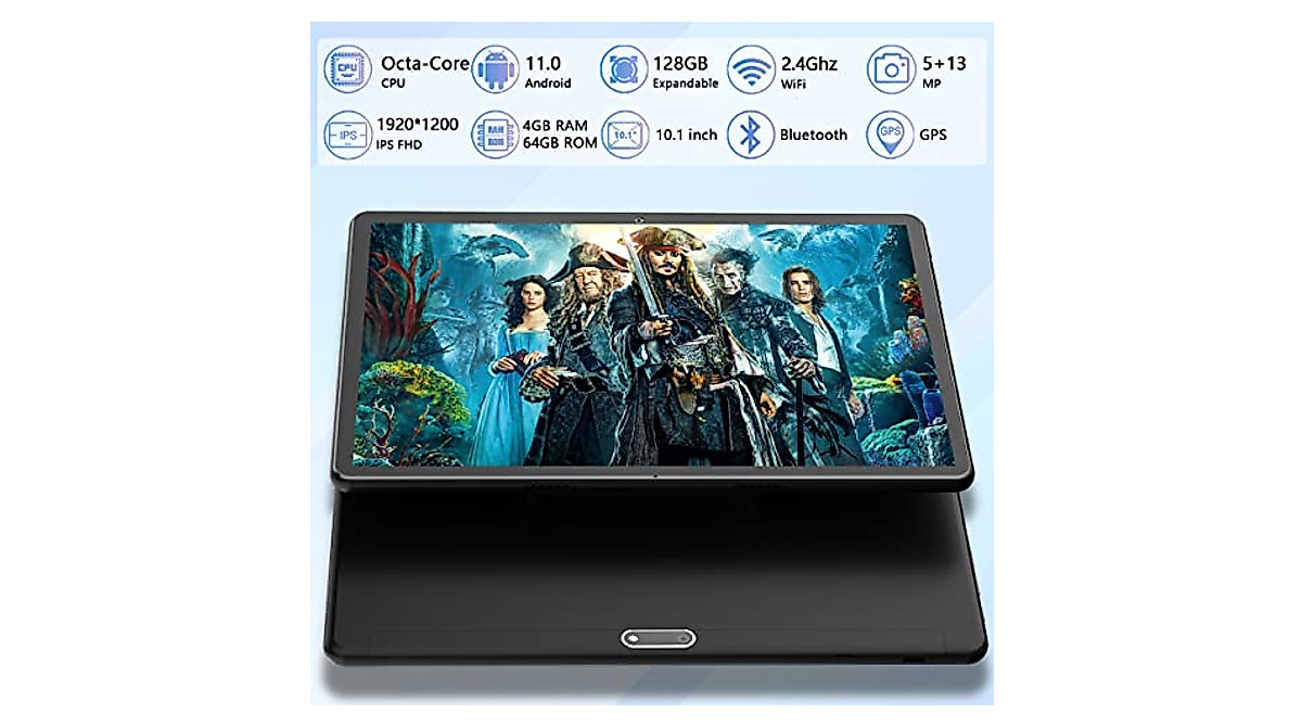 FEONAL 10.1 Inch Android 11 Tablet with Octa-Core & Full HD Display