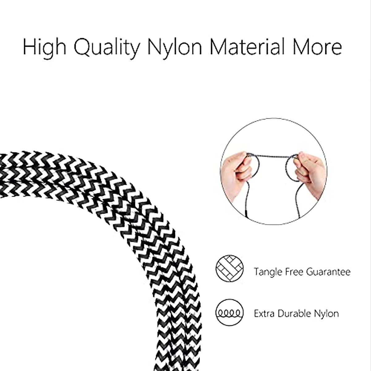 LTDNB [MFi Certified iPhone Charger Cable 3Pack[3/3/6ft] Fast Charging Lightning Cable Compatible iPhone 12/11Pro Max/11Pro/11/XS/Max/XR/X/8/8P/7and More-Black&White