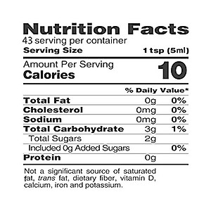 Happy Andes Organic Yacon Syrup oz. 100 Vegan Raw LowCalorie Peruvian Sweetener Sugar Substitute for Blood Glucose Control Healthy GlutenFree NonGMO Natural Prebiotic Superfood., honey, 7.17 Fl Oz