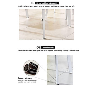 EpuzeR Office Reception Room Bar Table and Chair Set, Simple Cafe Dining Table, Sales Office Shops Meetings Tables Office Conference Tables,80cm (Color : Yellow)