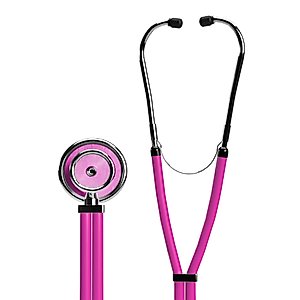 Pink Sprague Rappaport Type Stethoscope with Pink Chestpiece (For Infant/Pediatric/Adult Use)