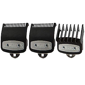 Wahl Professional Premium Cutting Guide With Metal Secure Clip: #1/2", 1", 1 1/2". Combo set #3354-1000, 1100, 1300 Fits All Wahl Clippers/Trimmers