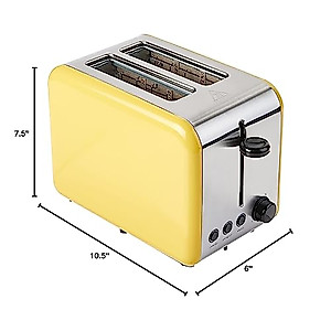 Kate Spade New York 888394 Yellow Toaster, 3.65 LB