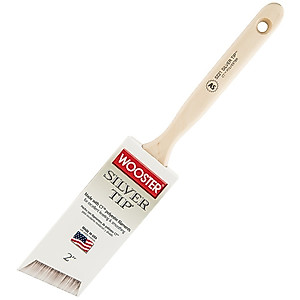 Wooster Brush 5221 2 inch Silver Tip Angle Sash Paintbrush, Pack of 6