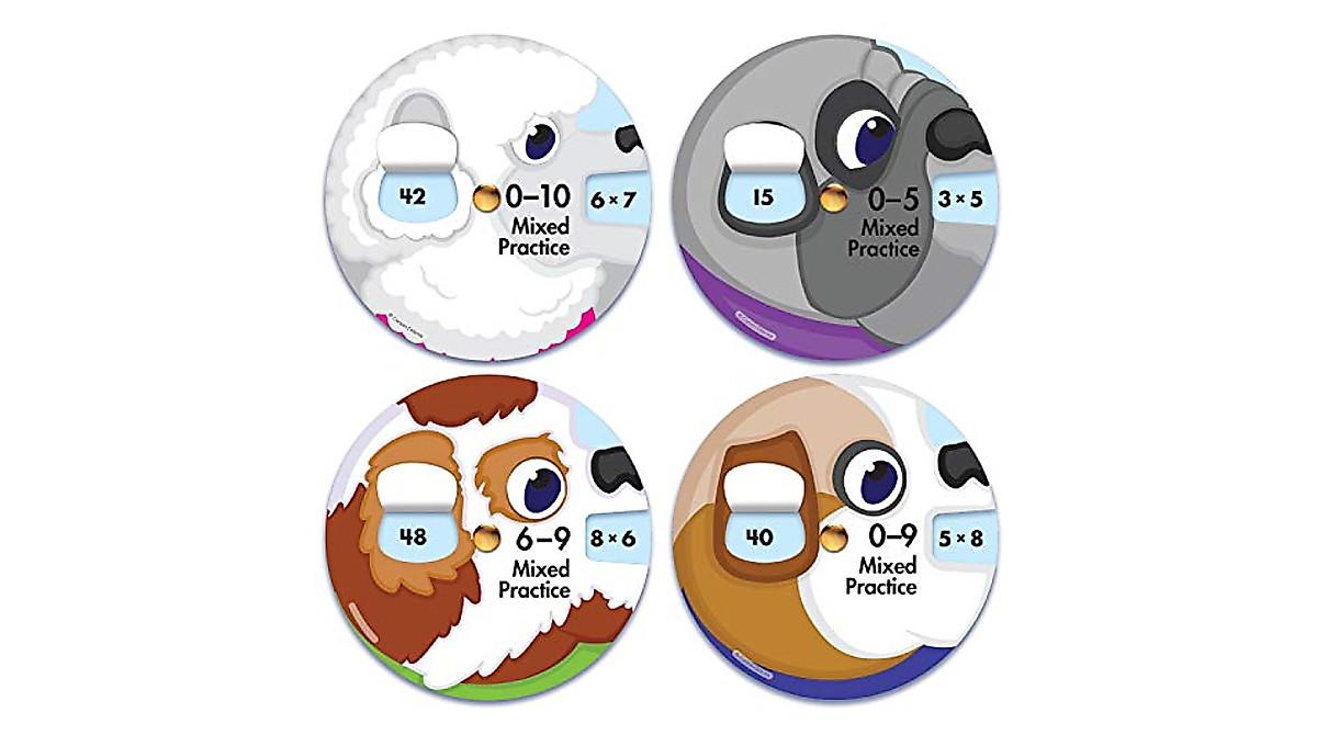 Carson Dellosa Ez-Spin Multiplication Math Cutouts, 18 Math ...